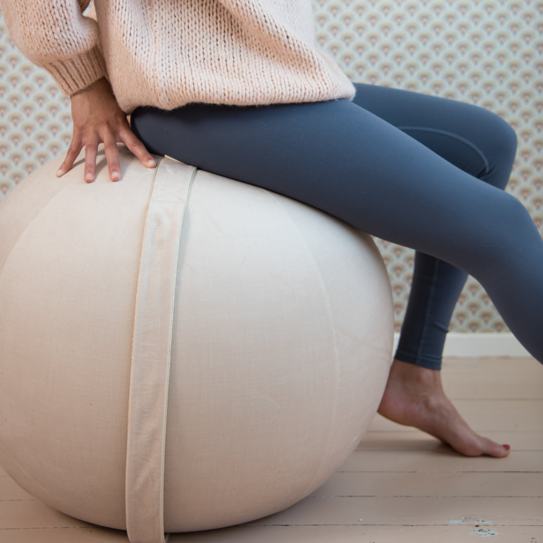 Stylish Yoga Ball 65 cm With Fabric Cover byAlex