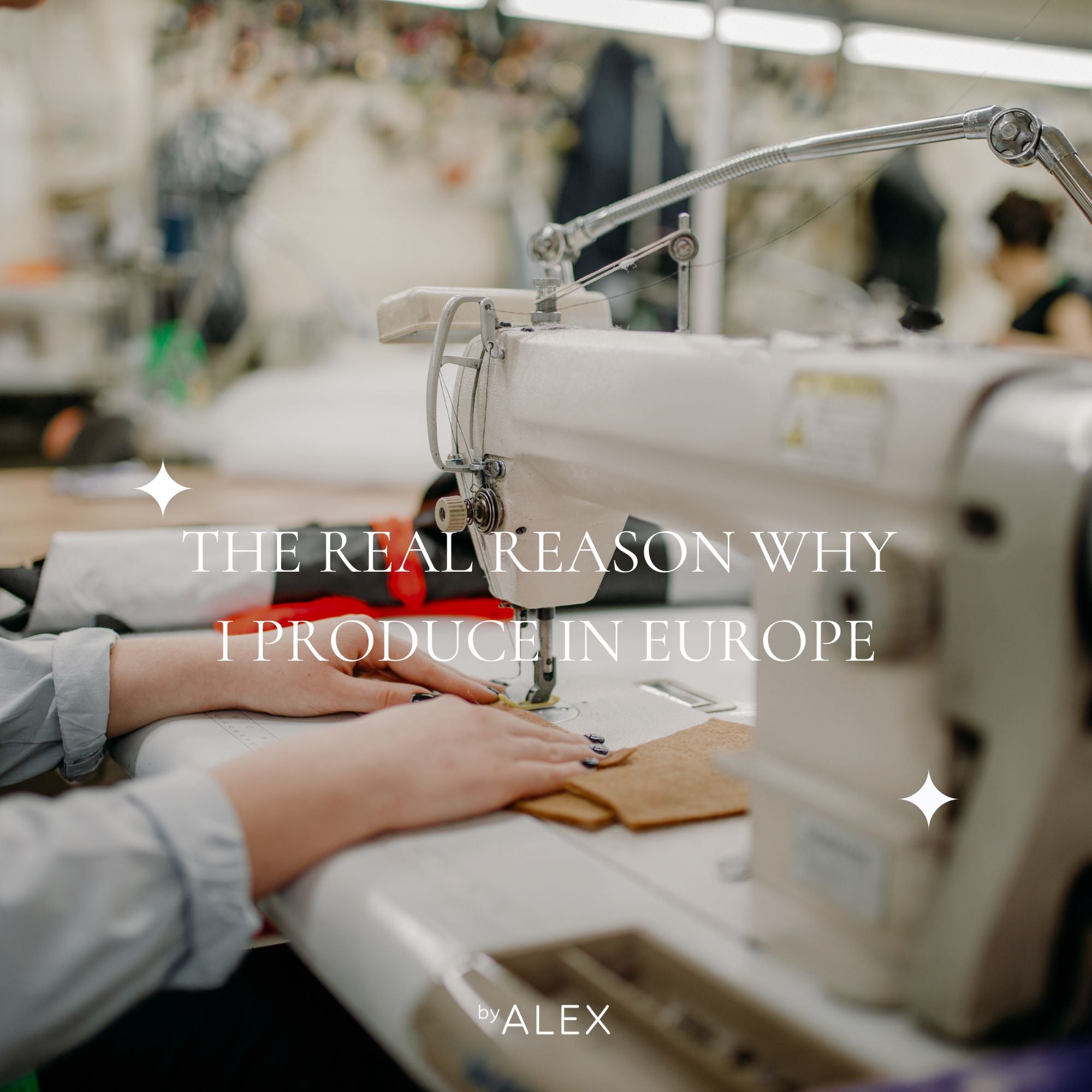 Ik kies ervoor om in Europa te produceren in plaats van kosten te ...