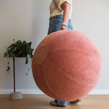 Stijlvolle Yogabal met Hoes van Stof 65 cm - van Alex – ByAlex